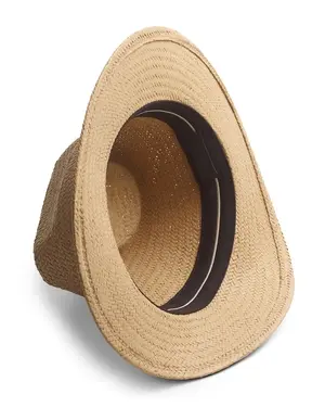 Rag & Bone Packable Straw Fedora - Light Brown