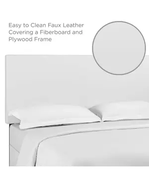 MODWAY Taylor Upholstered Faux Leather Headboard