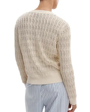Rag & Bone Leslie Cardigan With Textured Knit And Button Detail