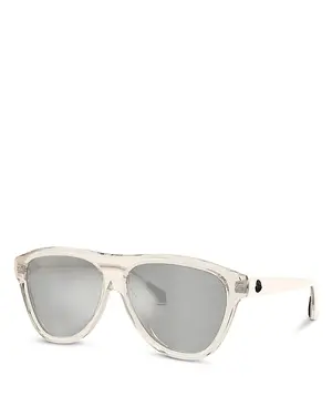 Moncler Incline Aviator Sunglasses - Beige