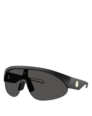 Moncler Myrr Oval Sunglasses Rubber Black
