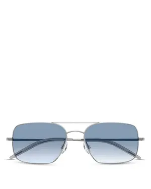Oliver Spencer Victory Ii Pillow Sunglasses, 55mm - Silver