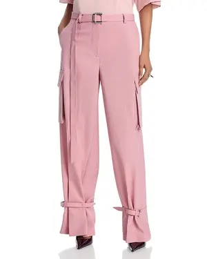 Attico Black Wash Pants For Women