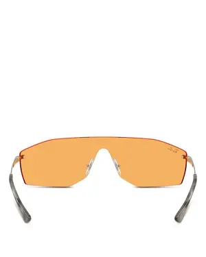 Ray-ban Shield Sunglasses, 141mm - Silver/yellow