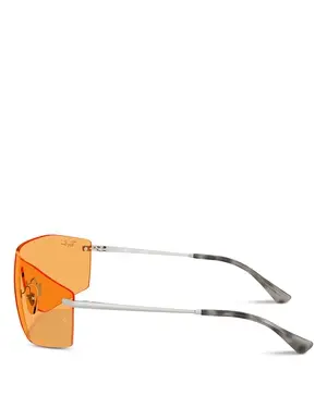 Ray-ban Shield Sunglasses, 141mm - Silver/yellow