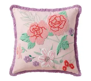 HALLMARK 18' X 18' Bloom For Mom Cotton Decorat Ive Pillow - One-color