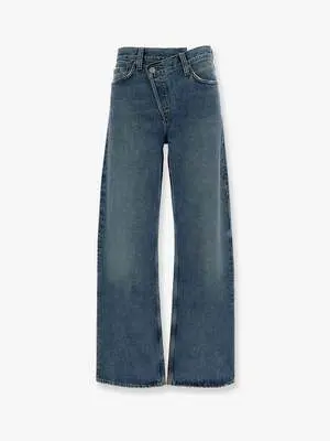 AGOLDE Regenerative Cotton Jeans With Distressed Details
