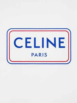 Celine Cotton T-shirt With Logo
