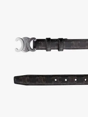 Celine Triomphe Coated Canvas Belt