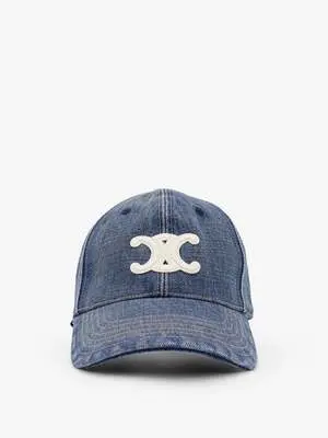 Celine Triomphe Denim Hat - Blue