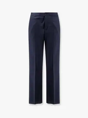 HEVO Torre Chianca Wool Blend Trousers - Blue