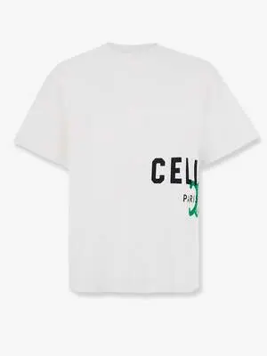 Celine Relaxed Fit Cotton Tshirt - White