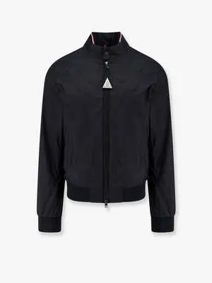 Moncler Reppe Jacket With Contrasting Profiles - Black