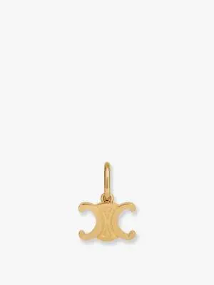 Celine Triomphe Brass Charm - Gold