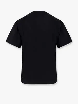 Celine Cotton Tshirt With Contrasting Logo On The Front
