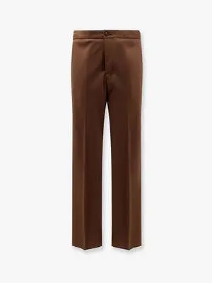 HEVO Torre Chianca Wool Blend Trousers - Brown