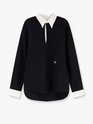 Celine Cotton Sweatshirt With Triomphe Embroidery - Black