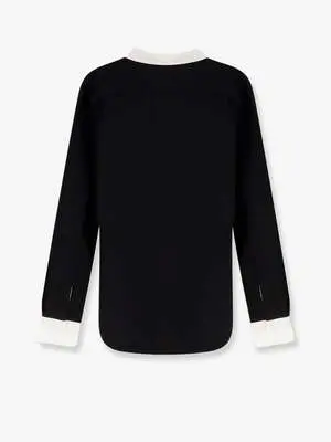 Celine Cotton Sweatshirt With Triomphe Embroidery