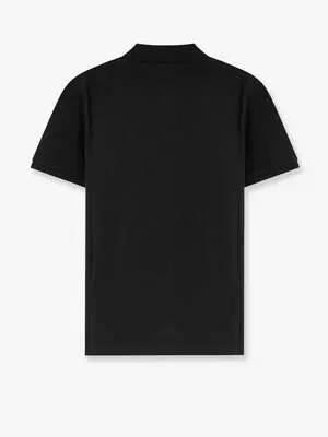 Moncler Cotton Polo Shirt - Black