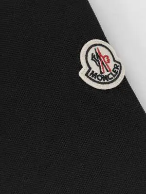 Moncler Cotton Polo Shirt - Black