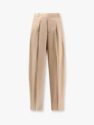 Celine Cotton Trousers - Beige