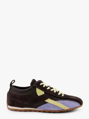 ALOHAS Leather And Suede Sneakers - Brown