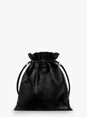 Celine Crystal Leather Crossbody Bag - Black