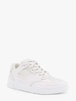 Celine Ct09 Leather Sneakers With Mesh Inserts