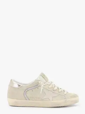 GOLDEN GOOSE Super Star Suede Sneakers - Beige