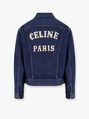 Celine Giubbino Denim Con Patch Paris