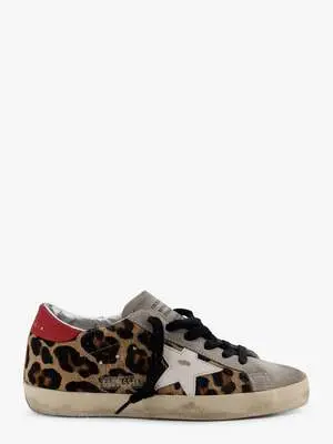 GOLDEN GOOSE Super-star Leather Sneakers - Animal Print