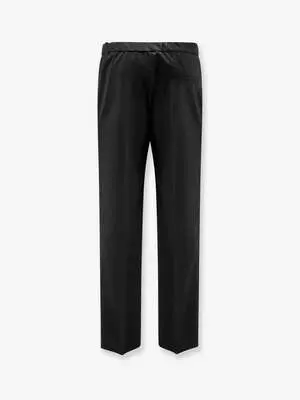 HEVO Torre Chianca Linen-viscose Trousers - Black