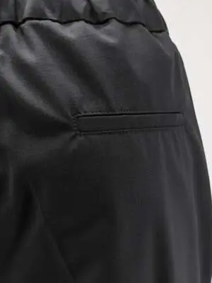 HEVO Torre Chianca Linen-viscose Trousers - Black