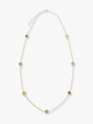 Celine Medaille Sautoir Metal Necklace - Gold