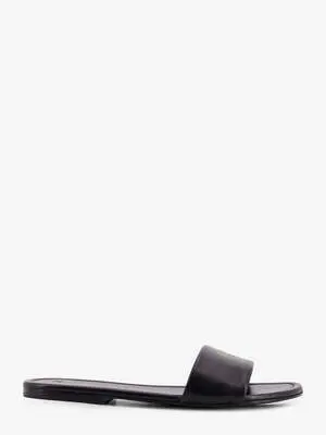 Celine Coast Mule Leather Sandals - Black
