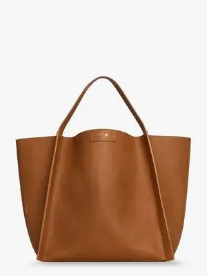 Celine Cube Leather Handbag - Brown