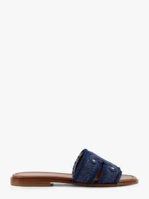 Celine Marina Denim Sandals - Blue