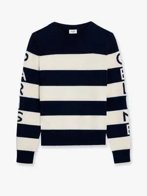 Celine Striped Wool Sweater - Blue