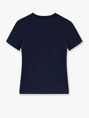 Celine Cotton Blend T-shirt With Triomphe Logo - Blue