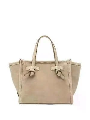 GIANNI CHIARINI Mini Miss Marcella Knot-detail Tote Bag