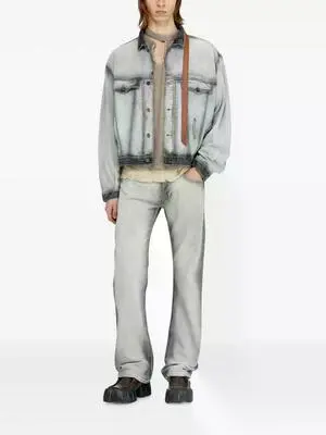 DIESEL® D-denver-fsi Buttoned Denim Jacket - Grey