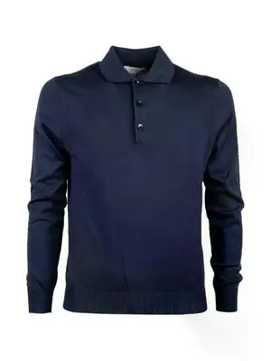 Malo Buttoned Long-sleeve Polo Shirt
