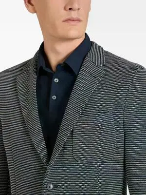 SLOWEAR Micro-patterned Blazer - Blue