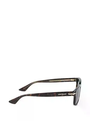 Montblanc Rectangle-frame Sunglasses - Brown