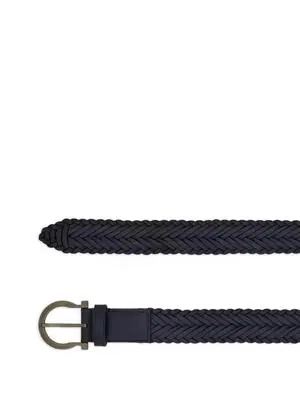 FERRAGAMO Gancini Buckle Woven Belt