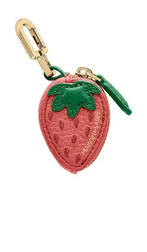 MAISON DE SABRÃ Sabrã©moji Fruit Charm In Pink - Strawberry Charm