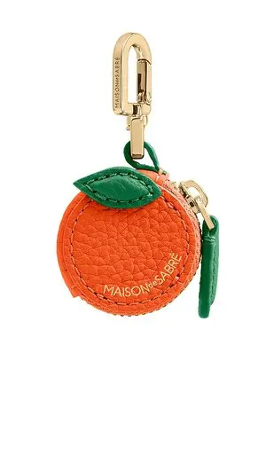 MAISON DE SABRÃ Sabrã©moji Fruit Charm In Orange - Orange Charm