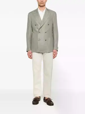 Corneliani Academy Light Double-breasted Patch-pocket Jacket