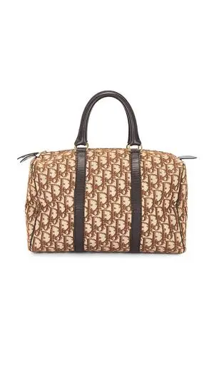 FWRD RENEW Dior Trotter Mini Boston Bag - Brown