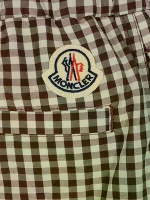 Moncler Vichy Check-pattern Cotton Shorts